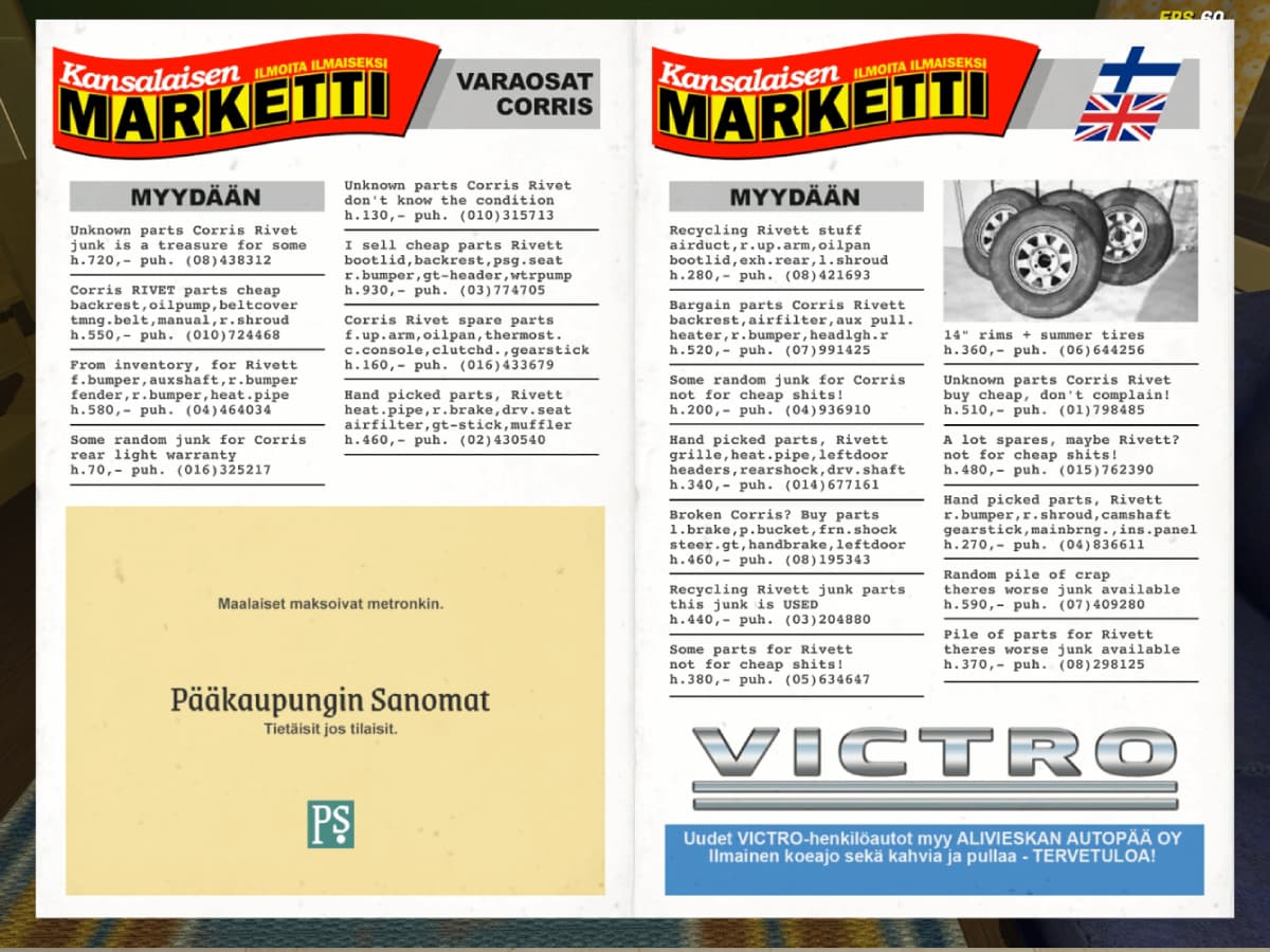 HOW TO GET PARTS FOR CORRIS RIVETT My Winter Car Database | S205